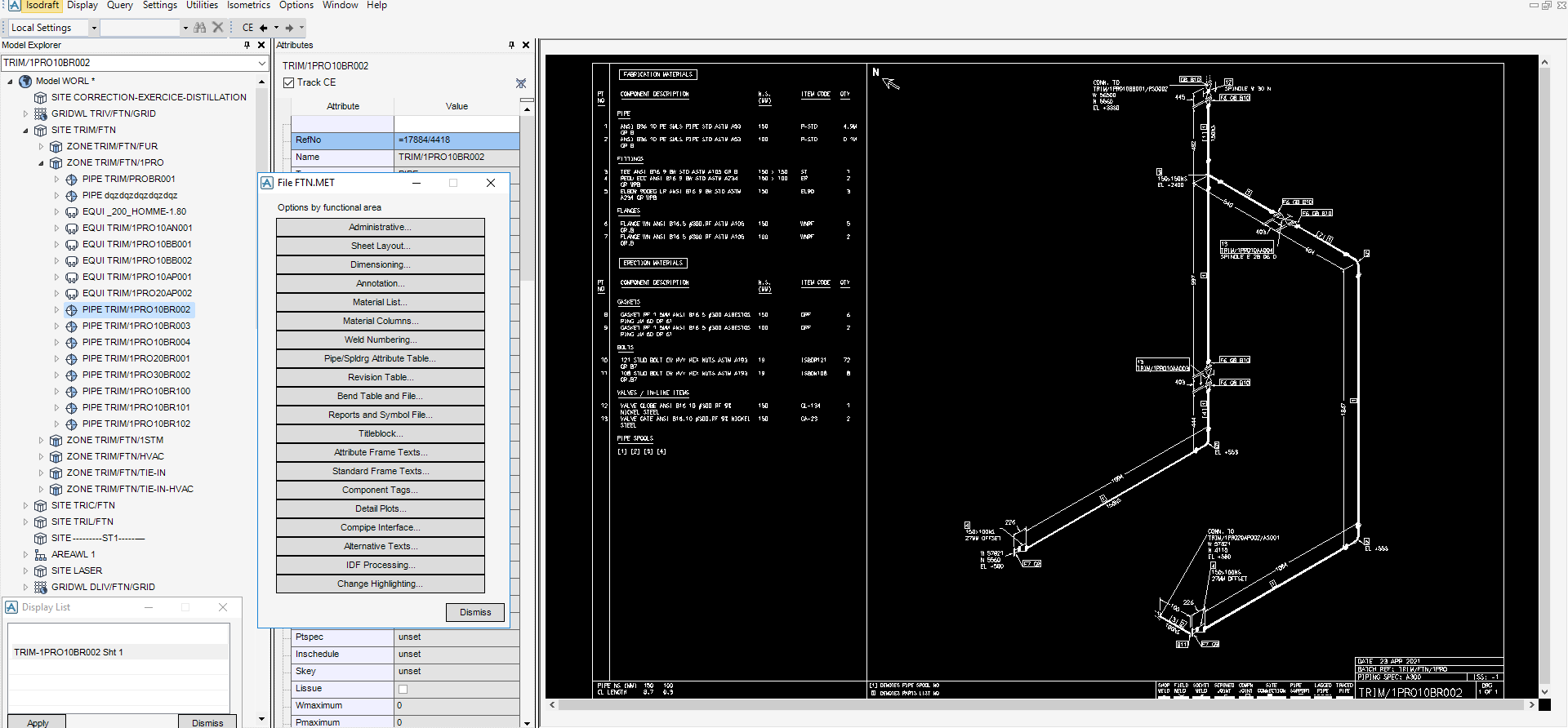 AVEVA E3D ISODRAFT Administration – CATSOLUTIONS