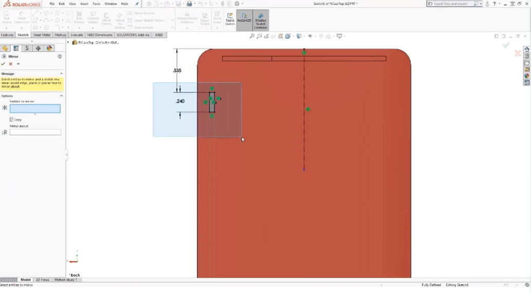 SOLIDWORKS TECH TIP – SOLIDWORKS Mirror Feature – CATSOLUTIONS