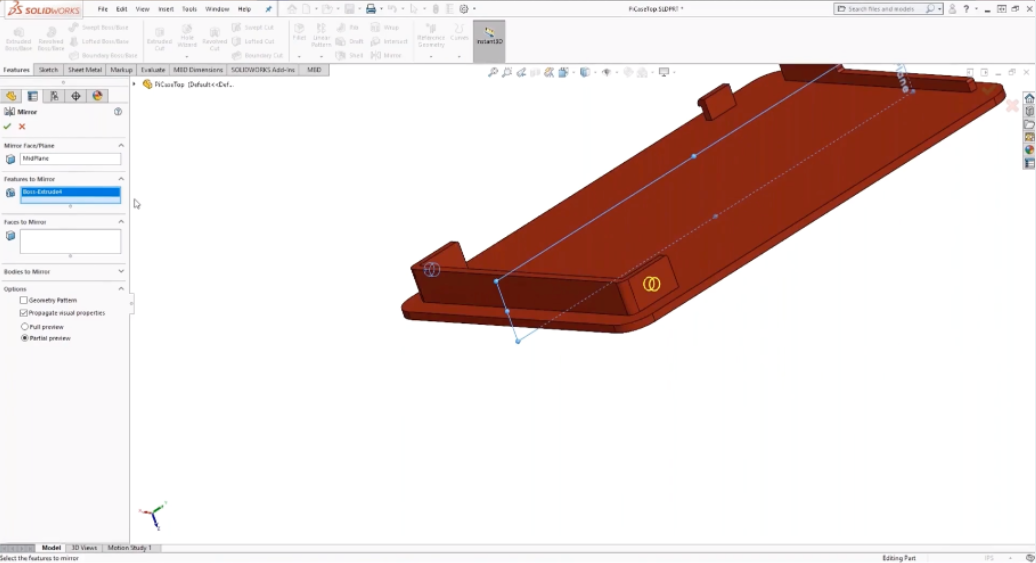 SOLIDWORKS TECH TIP – SOLIDWORKS Mirror Feature – CATSOLUTIONS